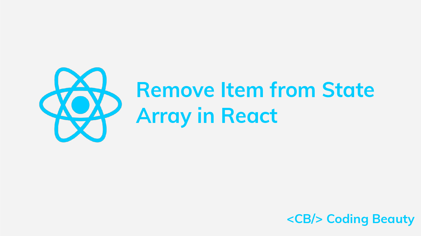 How To Remove An Item From A State Array In React