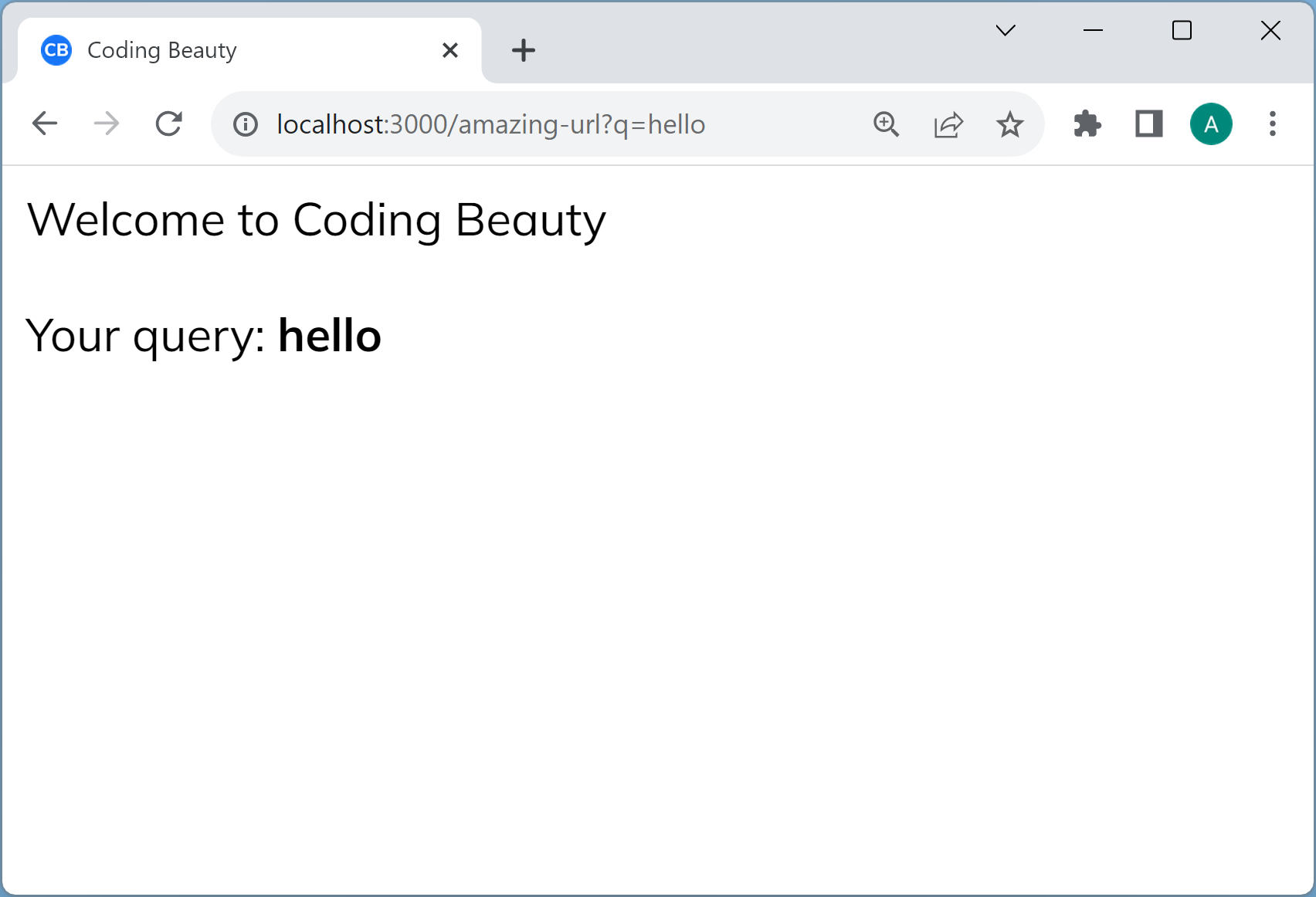 How to get URL query string parameters in Next.js - Coding Beauty